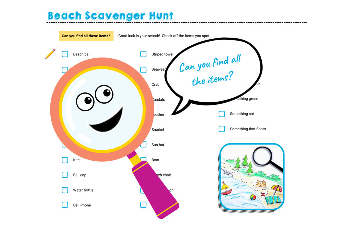 Beach Scavenger Hunt – HomeLearners Network