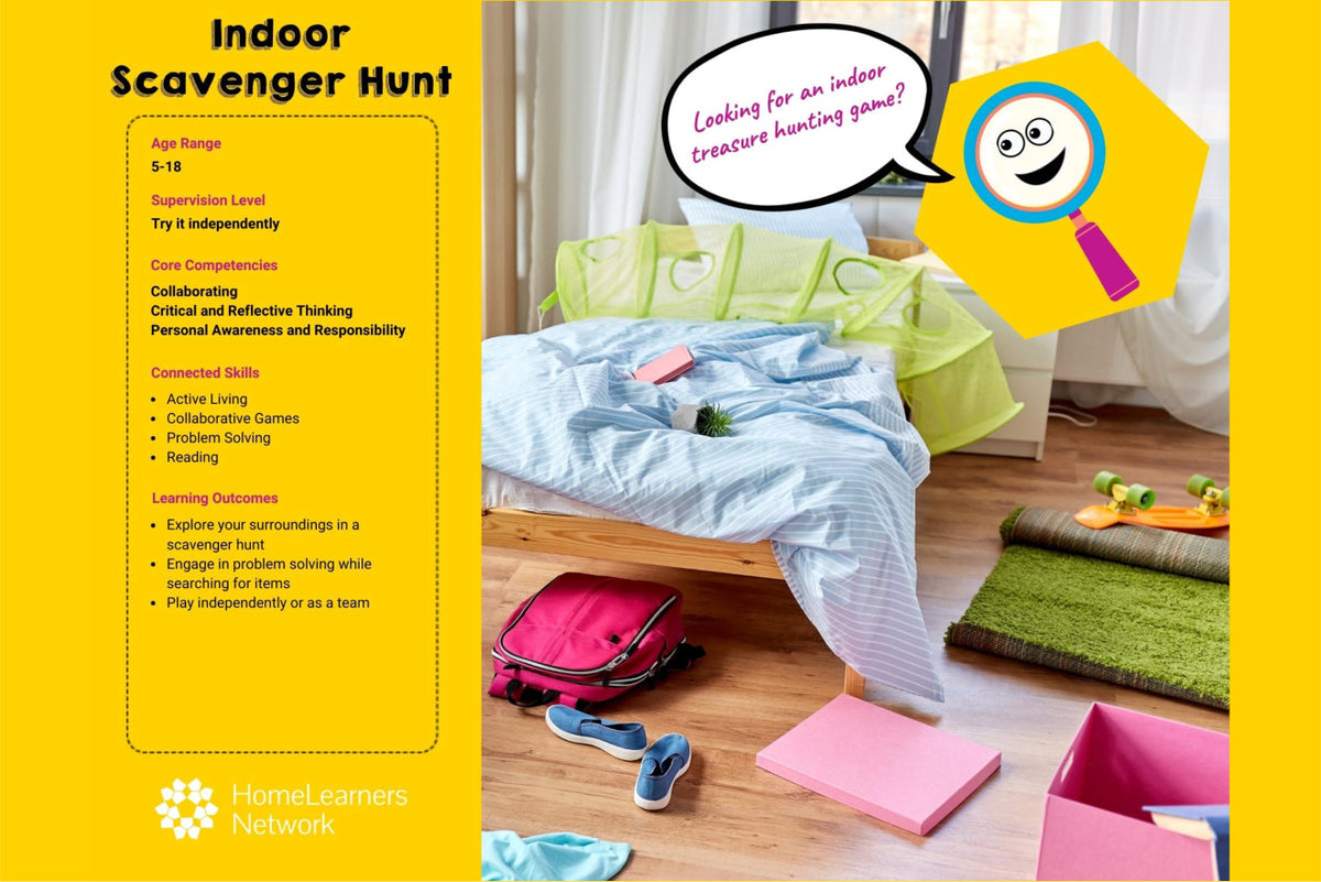 Indoor Scavenger Hunt – HomeLearners Network